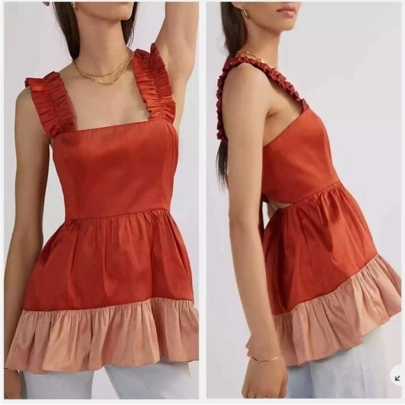 Sachin + Babi | Tops | Nwt Sachin Babi Blouse Flouncy Cutout In ...